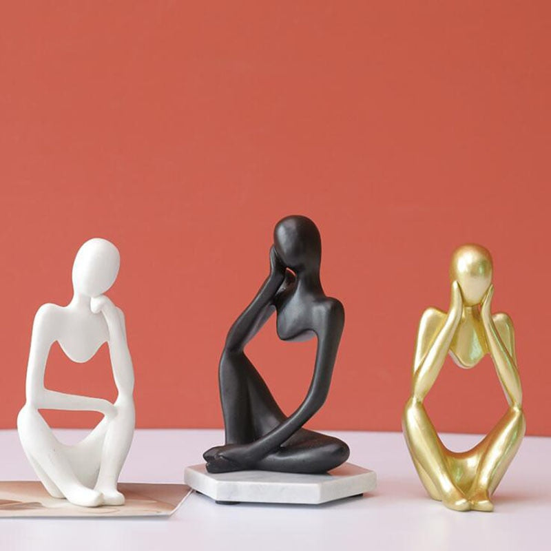 Socratist - Thinking in Silence Abstract Figure Statuette – DailyBoho